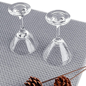 2 Pack Dish Drying Mats for Kitchen, Microfiber Dish Drying Rack Pad, Kitchen Counter Mat - 18X16 Inch