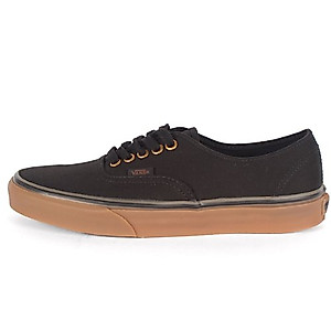 Vans Unisex Authentic Black/Rubber Skate Shoe (6)