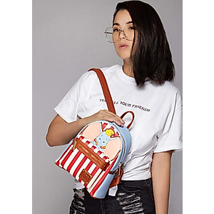 LOUNGEFLY X DISNEY Dumbo Stripe Star of The Show Mini Backpack