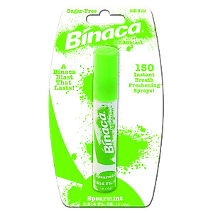 Binaca sugar-free Aeroblast 150 Breath Spray, Spearmint 0.2 oz