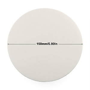 E-outstanding 100-Pack 15cm 5.9Inch Qualitative Filter Paper 102 Medium-Speed Laboratory Filter Paper Circular Funnel Filter Paper
