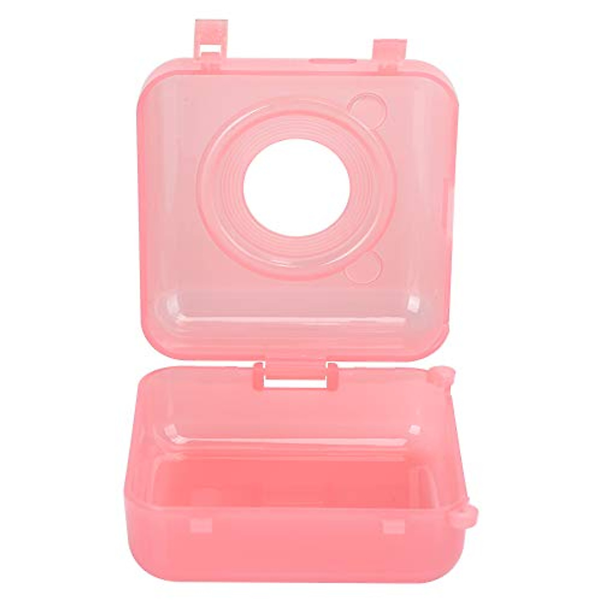 Naroote Printer Protective Case, Pocket Printer Case Protective Shell, Pocket Printer Accessory, Pocket Printer Case for Peripage Transparent/Pink Pocket Printer Accessory