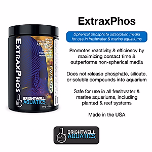 Brightwell Aquatics ExtraxPhos - Phosphate Removal Media for Marine Saltwater and Freshwater Aquariums