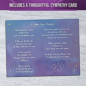 Capti Rainbow Bridge Dog Memorial Gifts, Cat Memorial Gifts - I'll Meet You at The Rainbow Bridge - Pet Loss Gifts, Bereavement, Sympathy Keepsake Dog Mom, Dog Dad for Loss of Pet (Dog and Mom)