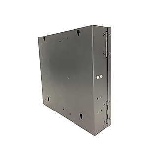 Metamas Lab - Unloaded 24 Port SC Simplex Fiber Optic Wall Mount Enclosure Box Made of Aluminum Alloy - Holds 4pcs LGX 6 Port Panels - Included Splice Trays/Fusion Protector Sleeve/Cable Tie/Bunny