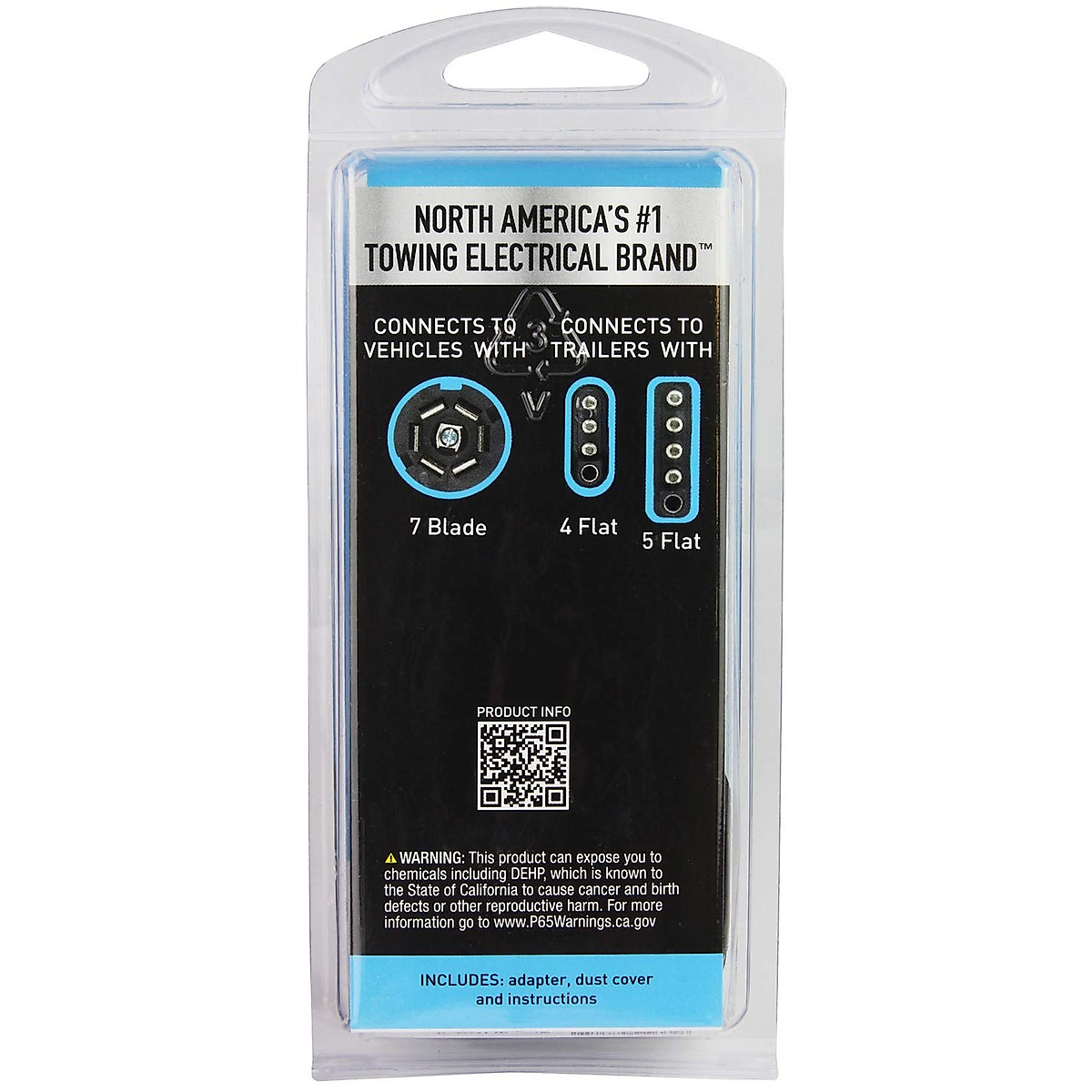 Hopkins 47385 Multi-Tow 7 Blade to 5 Flat and 4 Flat Adapter