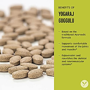 Banyan Botanicals Yogaraj Guggulu Tablets – Organic Supplement ­­– Traditional Blend for Supporting The Skeletal & Neuromuscular Systems* – 90 Tablets – Non-GMO, Sustainably Sourced, Vegan