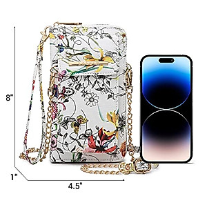 Dasein Crossbody Bag Phone Purse Handbag for Women Shoulder Bag Credit Card Wristlet Wallet with Multi Pockets