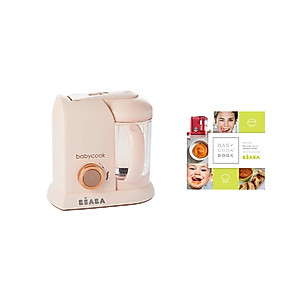 BEABA Babycook Solo Rose Gold, BEABA Babycook Book, 80 Recipes for Baby, Toddler, and The Rest of The Family