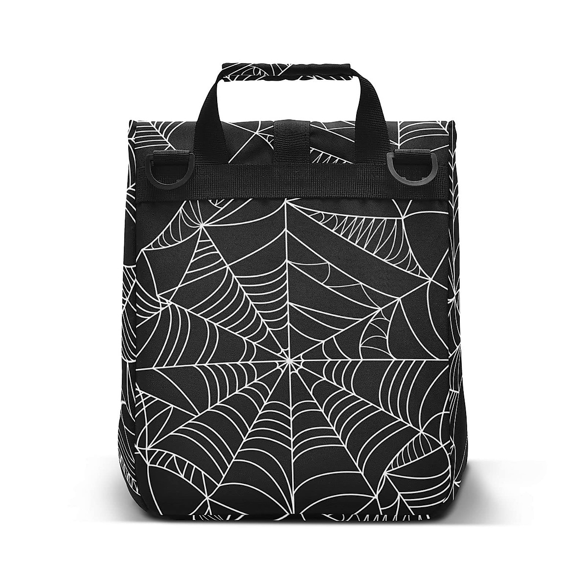 Lunch Bag Cooler Bag Thermal Insulated Men Women Travel School Work Spider Web Black Portable Beach Shoulder Strap