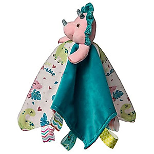 Taggies Stuffed Animal Security Blanket with Tags, 13 x 13-Inches, Aroar-a-Saurus Dinosaur
