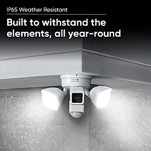 Wyze Cam Floodlight with 2600 Lumen LEDs, Wired 1080p HD IP65 Outdoor Smart Security Camera, Color Night Vision, 270-Degree Motion Detection, 90dB Siren, and Two-Way Audio with 32GB MicroSD Card