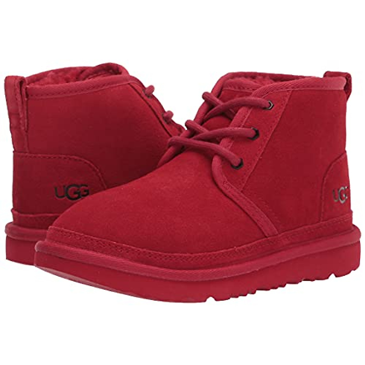 UGG Kids' Neumel Ii Chukka Boot, Samba Red, 5 Big Kid US