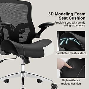 Luckyear Office Chair Ergonomic Desk Chair-400lbs Big and Tall Heavy Duty, Wide & Soft 3D Modeling Foam Cushion Home Office Desk Chair with Adjustable Seat Height, Executive Computer Task Chair
