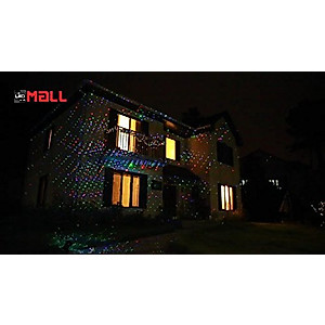 LedMAll® Remote Controllable RGB Moving Laser Outdoor Garden Landscape Light Red, Green and Blue