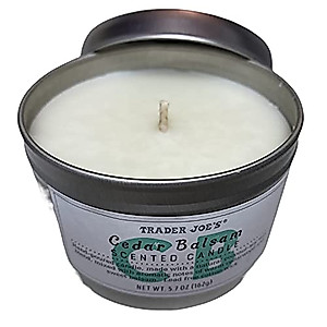 Trader Joe's Cedar Balsam Scented Candle, 5.7 oz (Pack of 2)