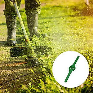 uxcell String Trimmer Head Blades Replace, 20Pcs Plastic Cutter Blades Replacement Lawn Mower Weed Blades Accessories for Cordless Grass Trimmer, Green