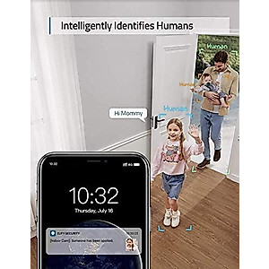 eufy Security, 2K Indoor Cam 2-Cam Kit, Plug-in Security Indoor Camera with Wi-Fi, IP Camera, Human and Pet AI, Works with Voice Assistants, Two-Way Audio, HomeBase Not Required. (Renewed)