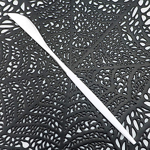 Uniturcky Mirror Silverware Set,24-Piece 304 Stainless Steel Shiny Flatware Set,Kitchen Utensil Set,Tableware Cutlery Set for Home and Restaurant, Dishwasher Safe Service For 6 (White Handle Silver)