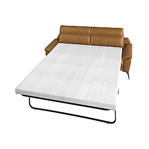 Zenzy 4" Full Sofa Bed Mattress Replacement, [CertiPUR-US Certified] [Pressure-Relieving] Memory Foam Sofa Mattress Topper with [Ultra Soft] [Washable] Cover [Sofa Not Included] 72"*52" Full- Gray