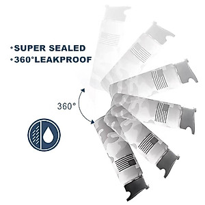 USA Collection 24 oz Stainless Steel Water Bottle - Double-Walled, Vacuum-Sealed, Leak-Proof Lid - Hot or Cold Hydration for Sports, Travel, and Everyday Use - White Multicam Pattern