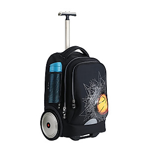 UNIKER Rolling Laptop Bag for 14 Inch Laptop,19 Inch Roller Bookbag for Girl Boy,Wheeled Computer Bag,Suitcase on Wheels,Trolley School Bag Grey,Schoolbag with Wheels