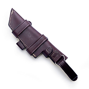 GCS Handmade G10 Handle D2 Tool Steel Tactical knife Hunting Knife Camp Knife with leather sheath Full tang blade designed for Hunting & EDC GCS 210