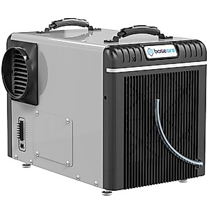 BaseAire Crawl Spaces Dehumidifier AirWerx90, Basement Dehumidifier 90pints/Day at AHAM, Cover 2,600 Sq. Ft, Portable, Auto Defrosting, Optional Remote Control, 5 Years Warranty