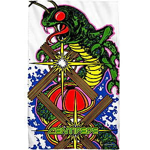 Atari Centipede Towel White 16X24Hand