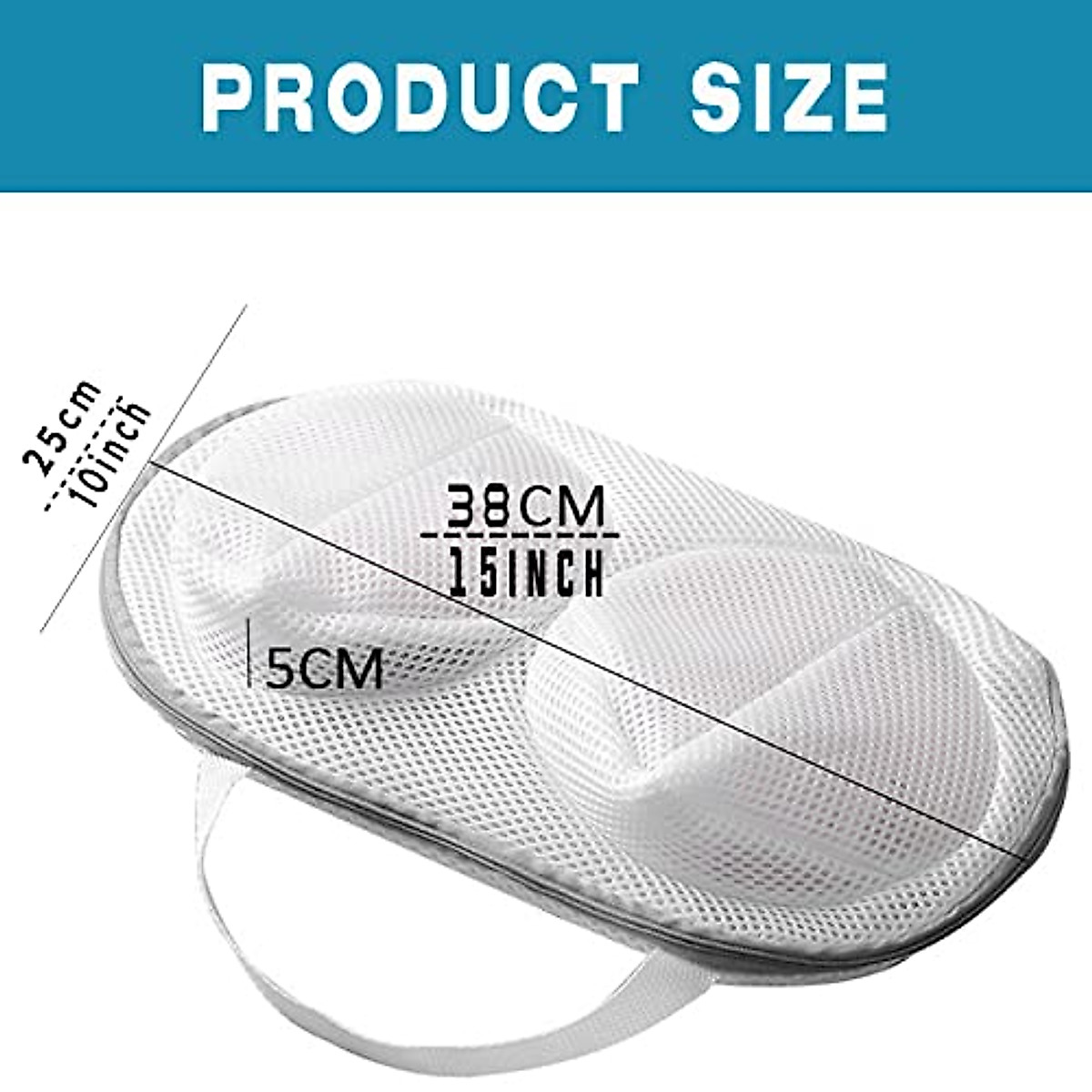 6 PCS 10" X 15" Bra Washing Bags for Laundry, Large Bra Laundry Bags for Washing Machine, Fits A-E Cups Anti Deformation Bra Mesh Bag, Lingerie Bags for Washing Delicates (10" X 15" Inch, Grey)