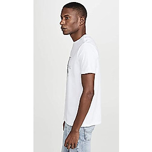 Calvin Klein Men's Short Sleeve Monogram Logo T-Shirt, Brilliant White Unbox, X-Large