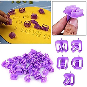 Fondant Letter Cutters, Alphabet Cutters, Letter and Number Fondant Cutters Set, 40-Pieces, Cookie Fondant Cake Mould Letter Cutters for Fondant Icing Baking Cake Decorating and Sugarcraft