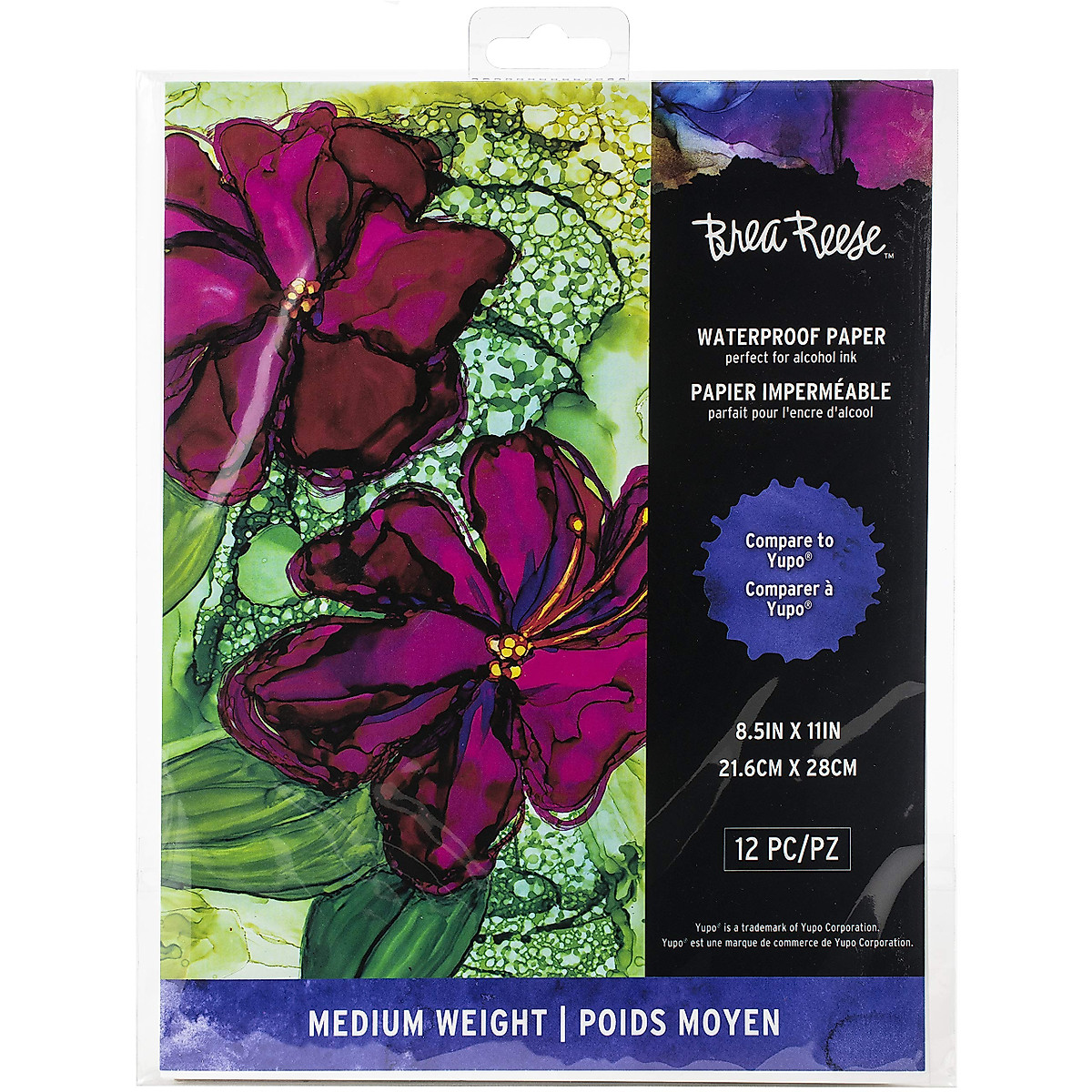 Momenta Brea Reese Waterproof Paper 8.5"X11" 12/Pkg-White-Medium Weight