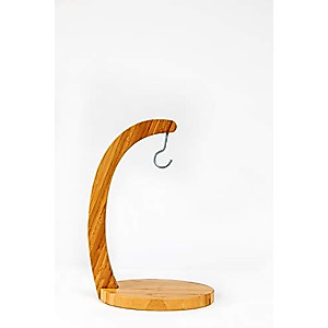 Bamboo Land- Bamboo Banana Holder Stand and Bamboo Paper Towel Holder Stand, Banana Hanger, Countertop Paper Towel Holder for Bathroom, Banana Tree, Banana Hook Stand, Paper Towel Stand, Banana Stand
