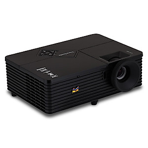 ViewSonic PJD6345 XGA 1024x768 DLP Projector with LAN Control, Wired and Wireless LAN Display (Black)