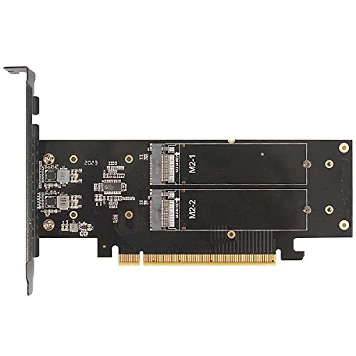JEYI Quad NVMe PCIe 4.0 Expansion Card, Supports 4 NVMe M.2 SSD 2280 up to 8TB, Raid Bandwidth 256Gbps, Required Bifurcation