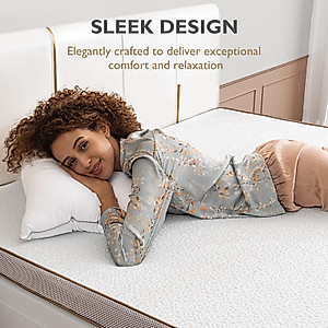 BedStory 4 Inch Memory Foam Mattress Topper Twin - Gel Infused Bed Toppers with Removable Cover and High Density Memory Foam, CertiPUR-US Certified