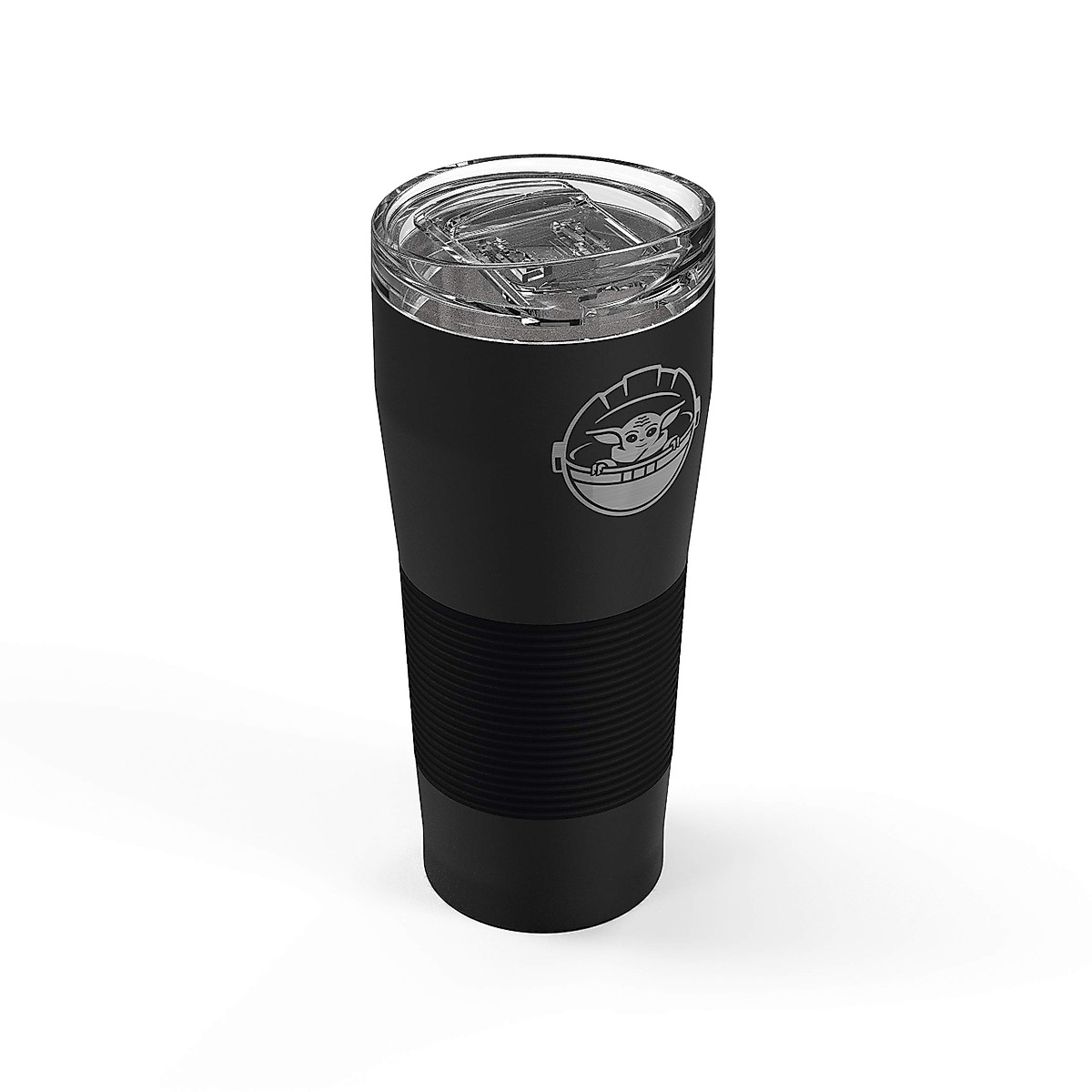 Zak Designs Star Wars The Mandalorian Vacuum Insulated Stainless Steel Lynden Wrap Tumbler (Baby Yoda/The Child, 28 oz, BPA-Free)