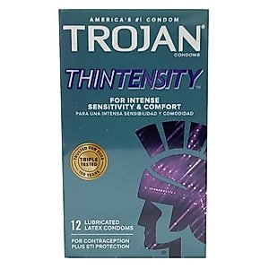 Trojan Condoms Trojan Sensitivity Thintensity - 12 Pack