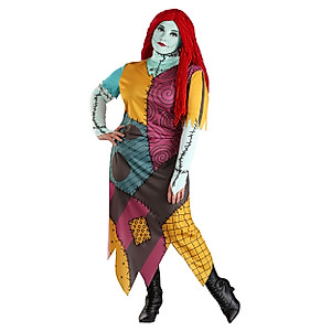 Disney womens Disguise the Nightmare Before Christmas Sally Classic adult sized costumes, Yellow/Red/Black/Green, XL 18-20 US