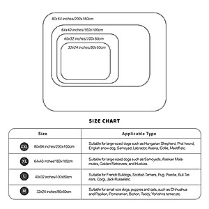 Allisandro 350 GSM-Super Soft and Premium Fuzzy Flannel Fleece Pet Dog Blanket, The Cute Print Design Washable Fluffy Blanket for Puppy Cat Kitten Indoor or Outdoor, Grey, 40 x 32 Inches