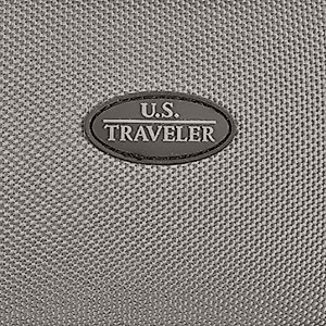 U.S. Traveler Rio Rugged Fabric Expandable Carry-on Luggage Set, Grey, 2 Wheel