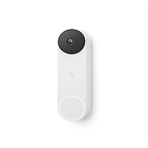 Google Nest Doorbell (Battery) Wireless Doorbell Camera - Video Doorbell - Snow