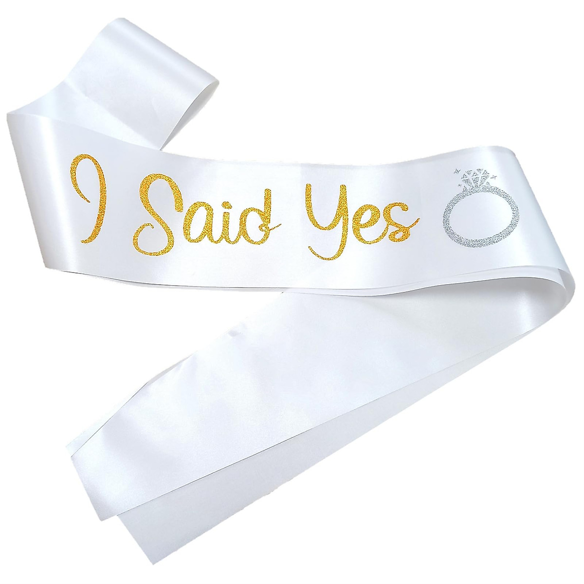 Magnusson's Garden I Said Yes Sash for Future Mrs, Engagement Proposal Party Wedding Announcement, Bachelorette Bridal Shower Sash for Bride to Be