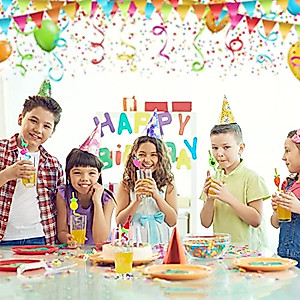 24 Citrus Fruit Drinking Straws with 2 PCS Straws Cleaning Brush for Tutti Fruity Birthday Pineapple Strawberry Tropical Party Supplies Favors