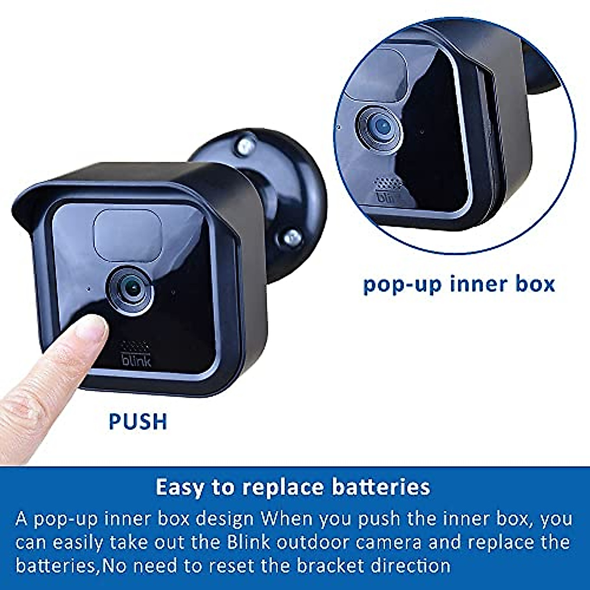 All New Blink Outdoor Camera Mount Bracket,5 Pack Full Weather Proof Housing/Mount with Blink Sync Module Outlet Mount for Blink Outdoor Cameras Security System(Blink Camera not Included)