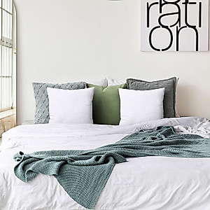 Utopia Bedding Throw Pillows Insert (Pack of 2, White) - 24 x 24 Inches Bed and Couch Pillows - Indoor Decorative Pillow