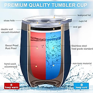 Thank You Gifts Coworker Leaving Farewell Appreciation Gifts with 12 oz Thank You for Being Awesome Wine Tumbler and Difference Keychains Gifts for Father Colleague Teacher Friends (Trendy, 32 Pcs)