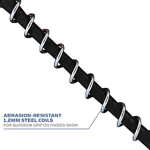 Yaktrax Walker Traction Cleats for Snow and Ice, Black, Medium