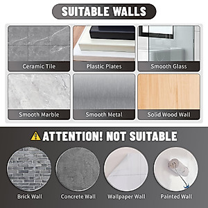 Hand Towel Holder, Self Adhesive Bathroom Towel Holder, SUS 304 Stainless Steel Towel Holder for Bathroom Wall, 8-inch Matte Black Hand Towel Holder for Bathroom, Hand Towel Racks for Bathroom,Kitchen